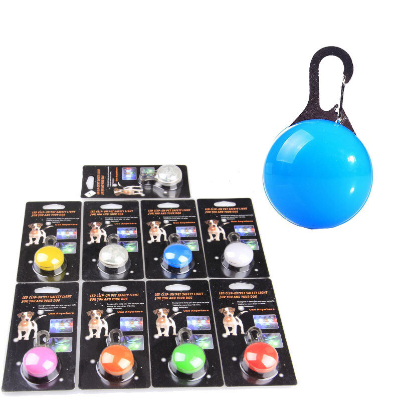 Надежный светящийся ошейник для собак и кошек - прозрачно-белый свет с блейстерной упаковкой, 80-120 символов