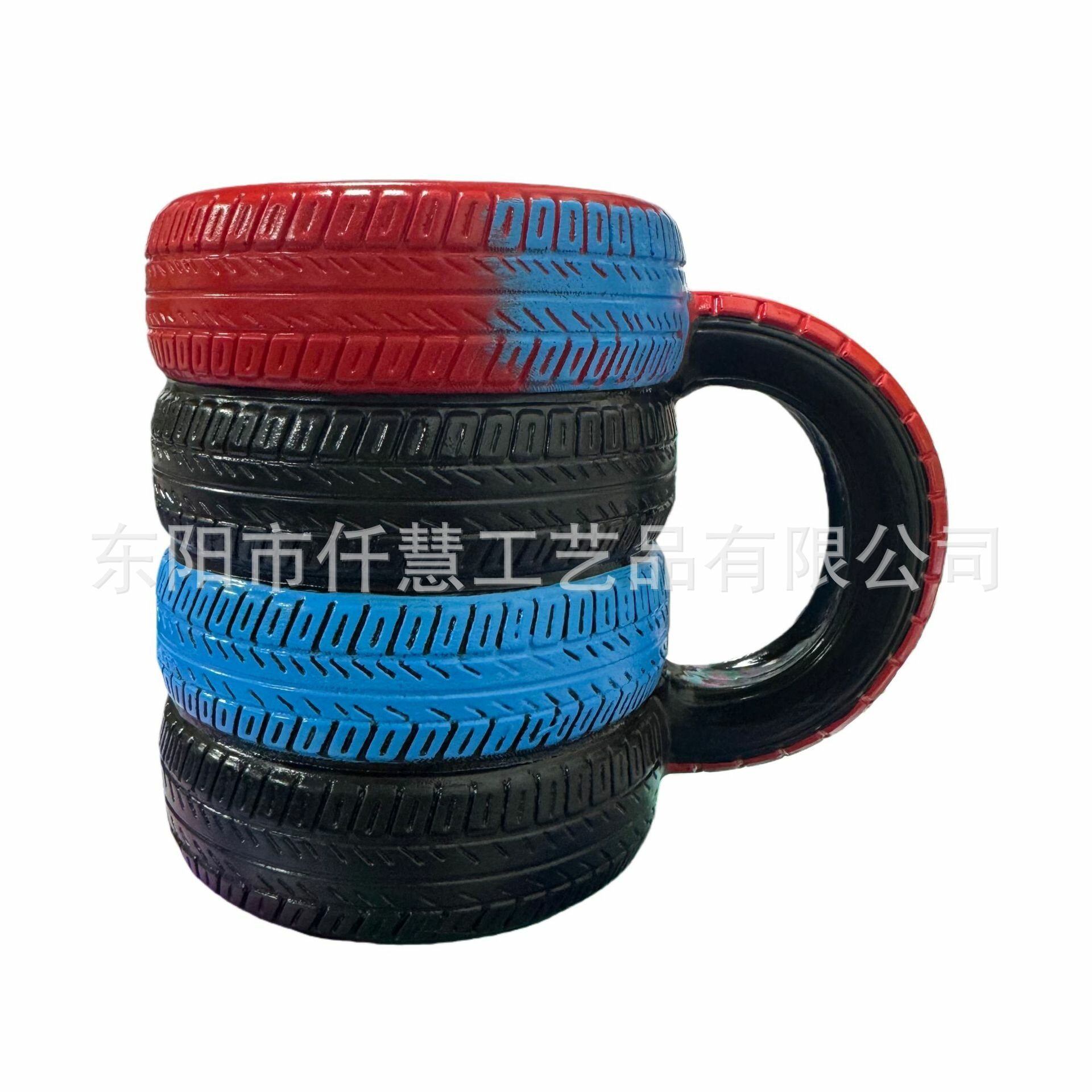 Креативная кружка из смолы в форме шины для трансграничной торговли, персонализированная 3D-кружка из смолы и нержавеющей стали для вина в подарок.
