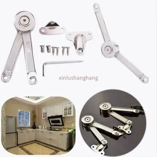 Набор мебельной фурнитуры для кухонного гарнитура, белые кронштейн-петли