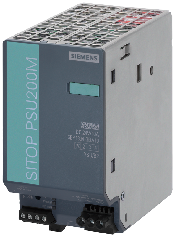 SITOP PSU200M 10 A регулируемый блок питания вх AC 120/230-500 В вых DC 24 В/10 A, SIEMENS, 6EP13343BA10, 6EP1334-3BA10