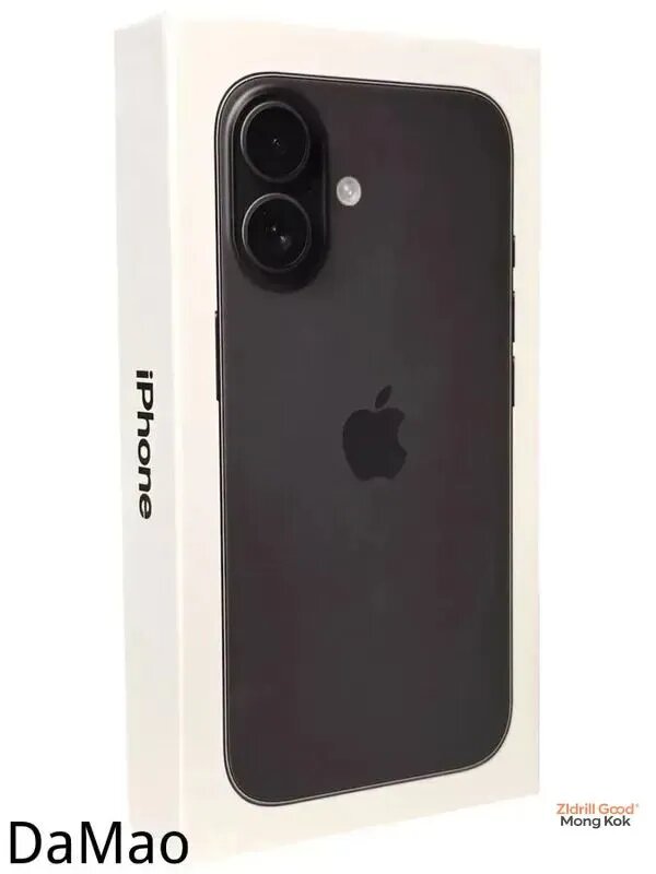 Коробка iPhone 16 Plus Black (Черный), Муляж для фото и витрин