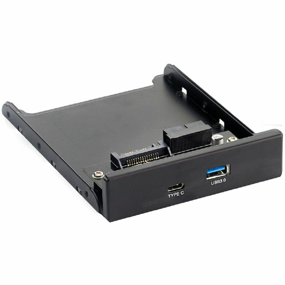 EXEGATE Планка USB на переднюю панель EX280447RUS, U3H - 617, черный