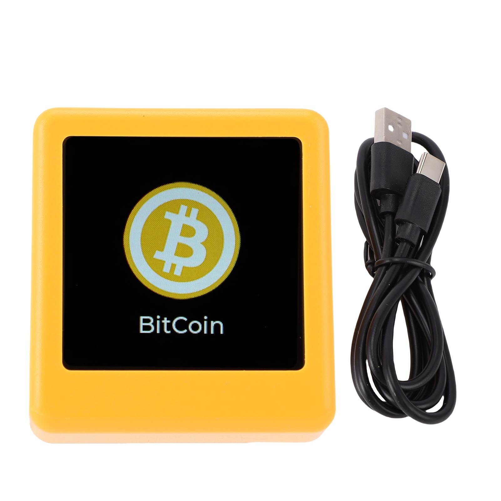 Биткойн-тикер, светодиодные цифровые часы с дисплеем погоды, температуры и влажности для мужа, парня, женщины