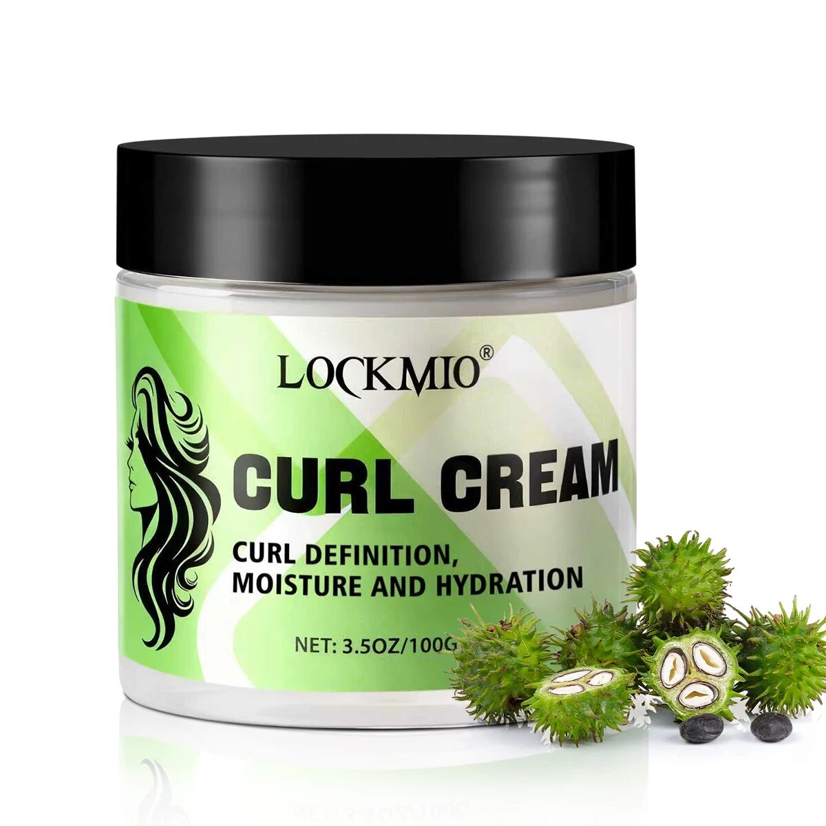 Натуральный Крем Для Укладки Волос Длительного Действия С Черным Касторовым Маслом Для Завивки И Разглаживания Вьющихся Волос