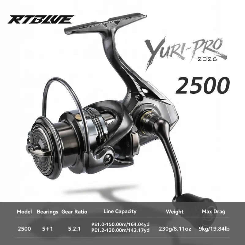 BEARKING рыболовная катушка YURI-PRO 1000-6000 2500