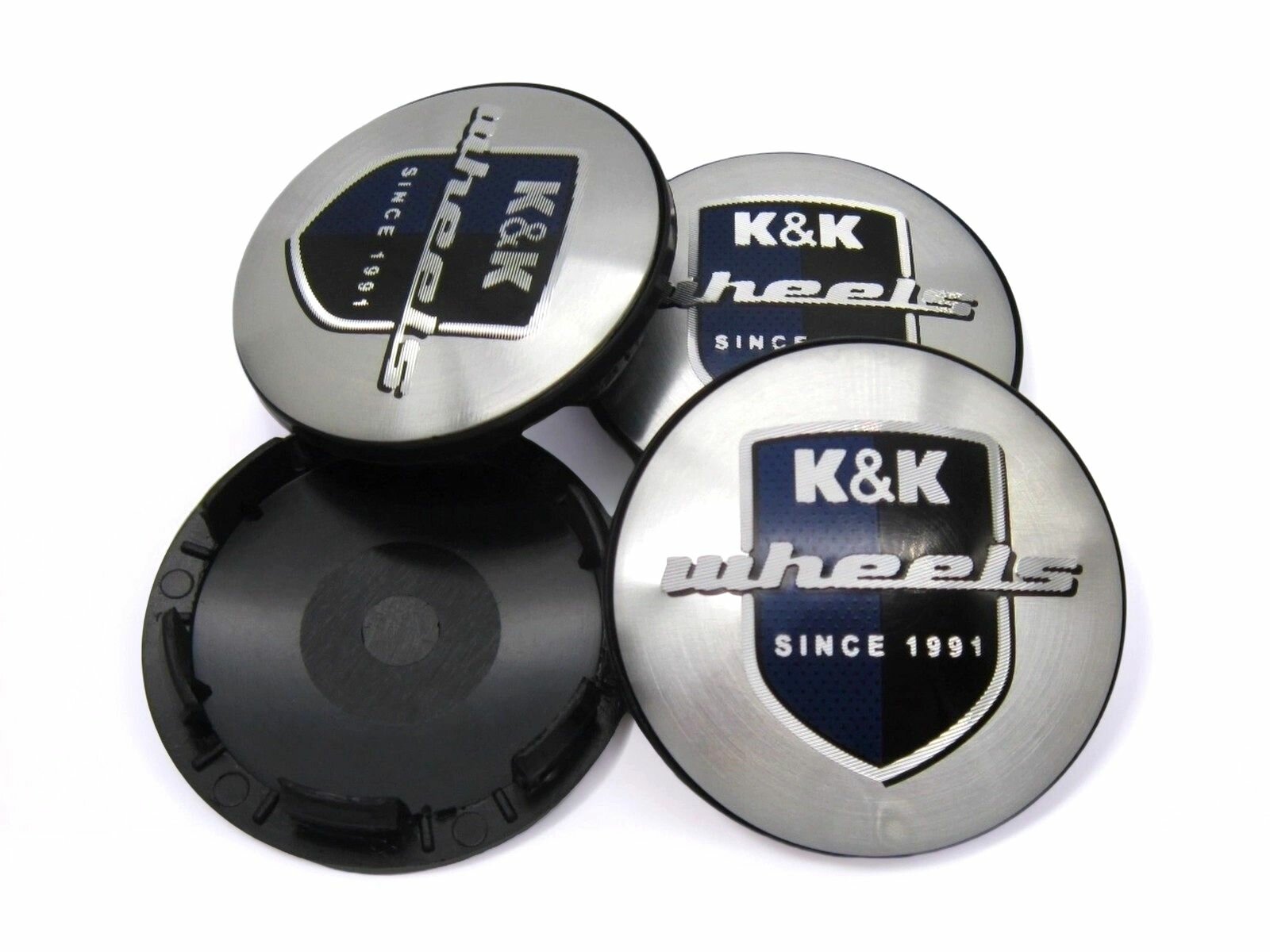 Колпачки заглушки на литые диски К&К wheels 62/55/10, комплект 4 шт.