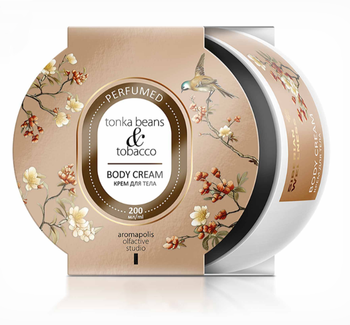 Крем для тела Aromapolis "Olfactive Studio", парфюмированный, с бобами тонка и табаком