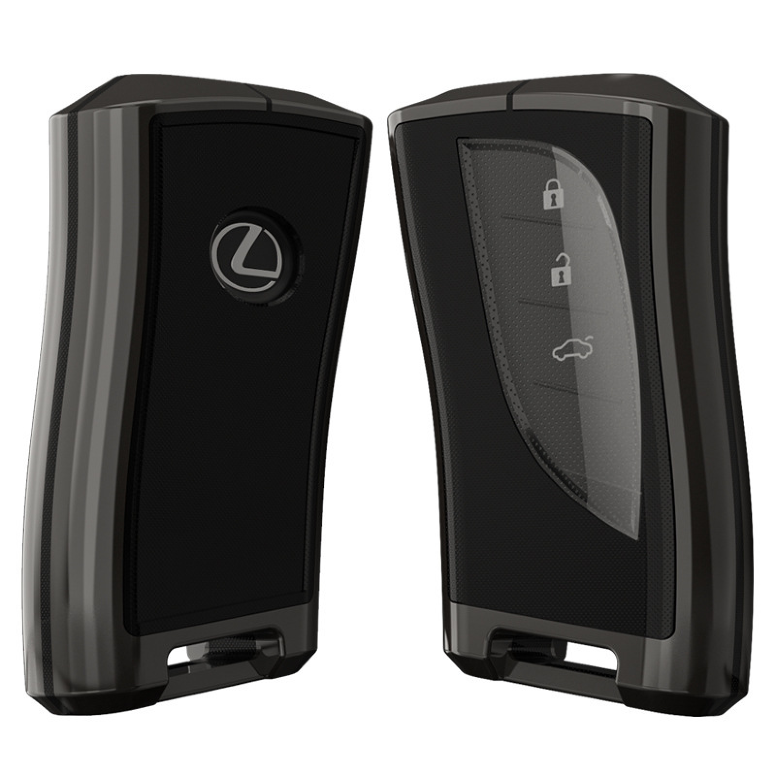 Защитный чехол MyPads M-226803 для смарт ключа LEXUS 2020-2022 из прочного пластика с вырезом под логотип