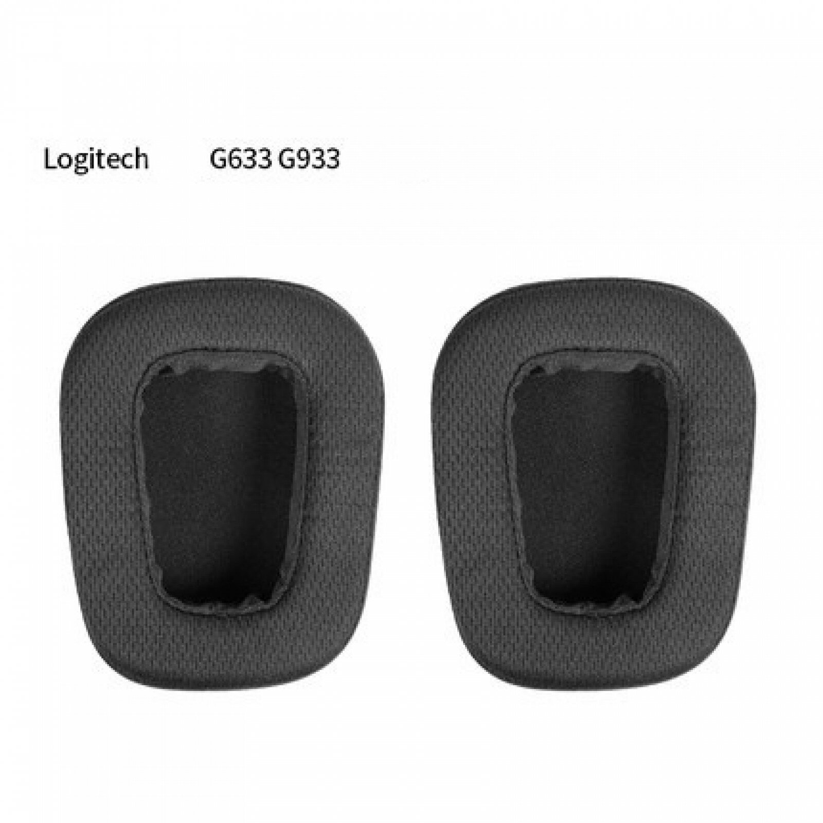 Амбушюры тканевые MyPads сетчатые для наушников Logitech G633, G933 черные