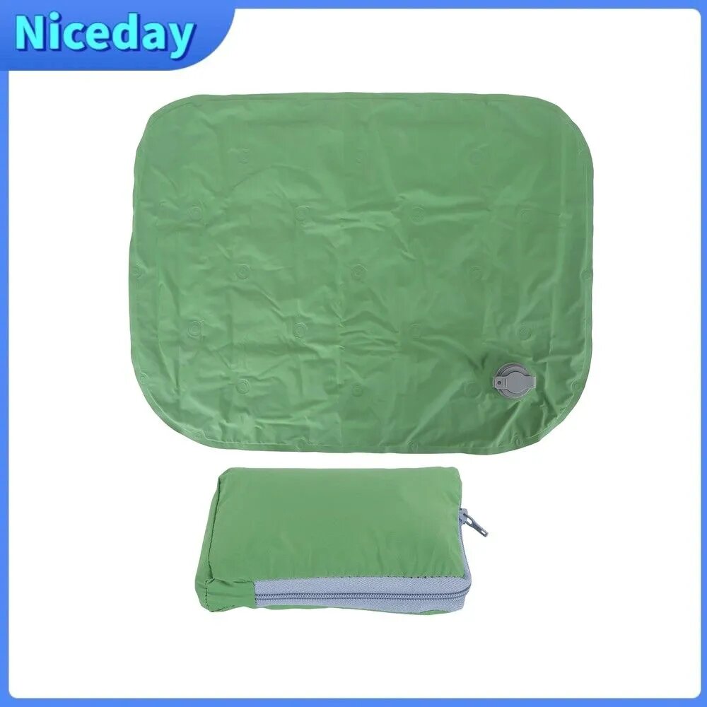 Надувная подушка для сидения, зеленая. Портативная подушка для кемпинга, удобная для путешествий и отдыха на природе