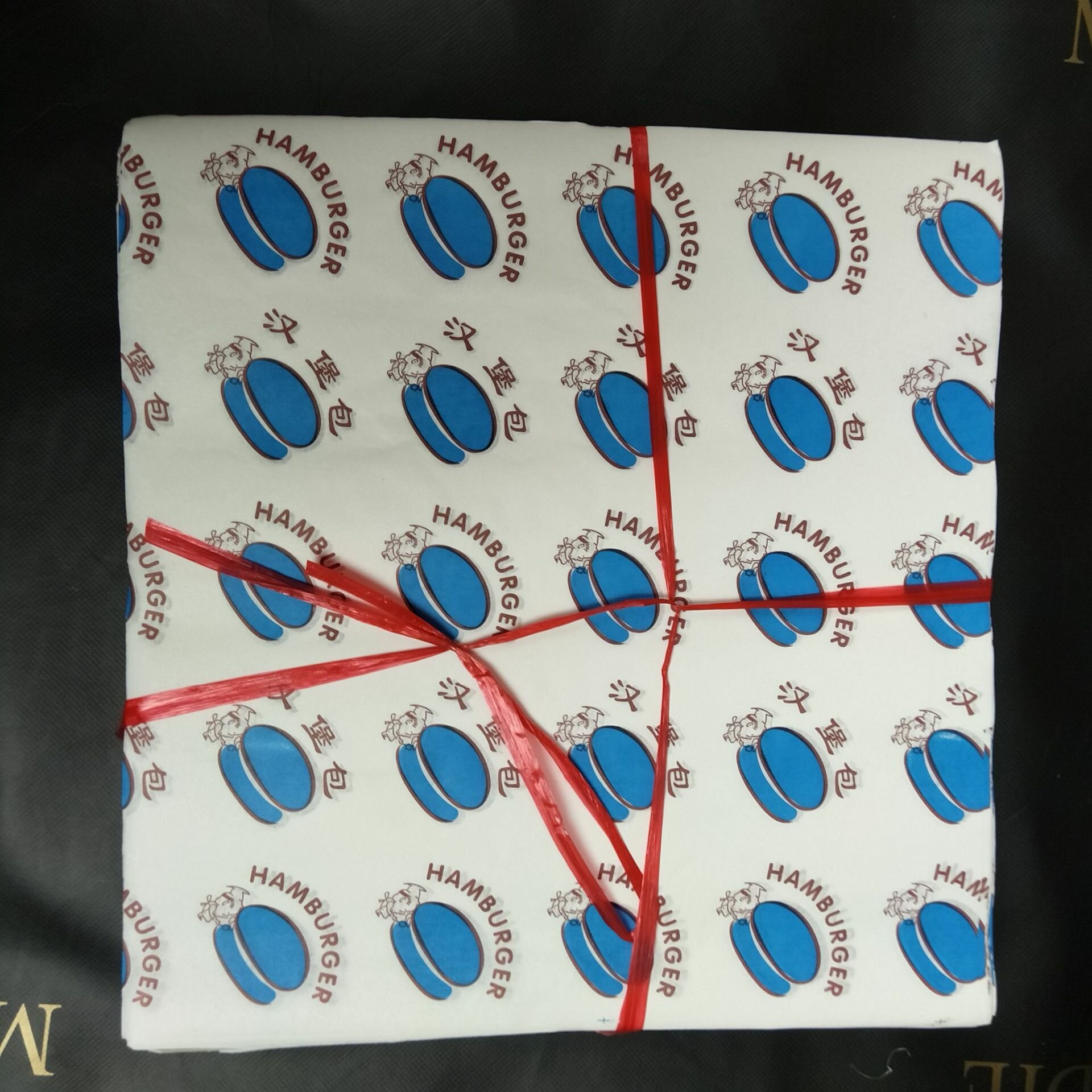 Одноразовая упаковочная бумага для бургеров Burger King, упаковочная бумага для мексиканских и старопекинских куриных роллов, бумага для тайваньских рисовых шариков.