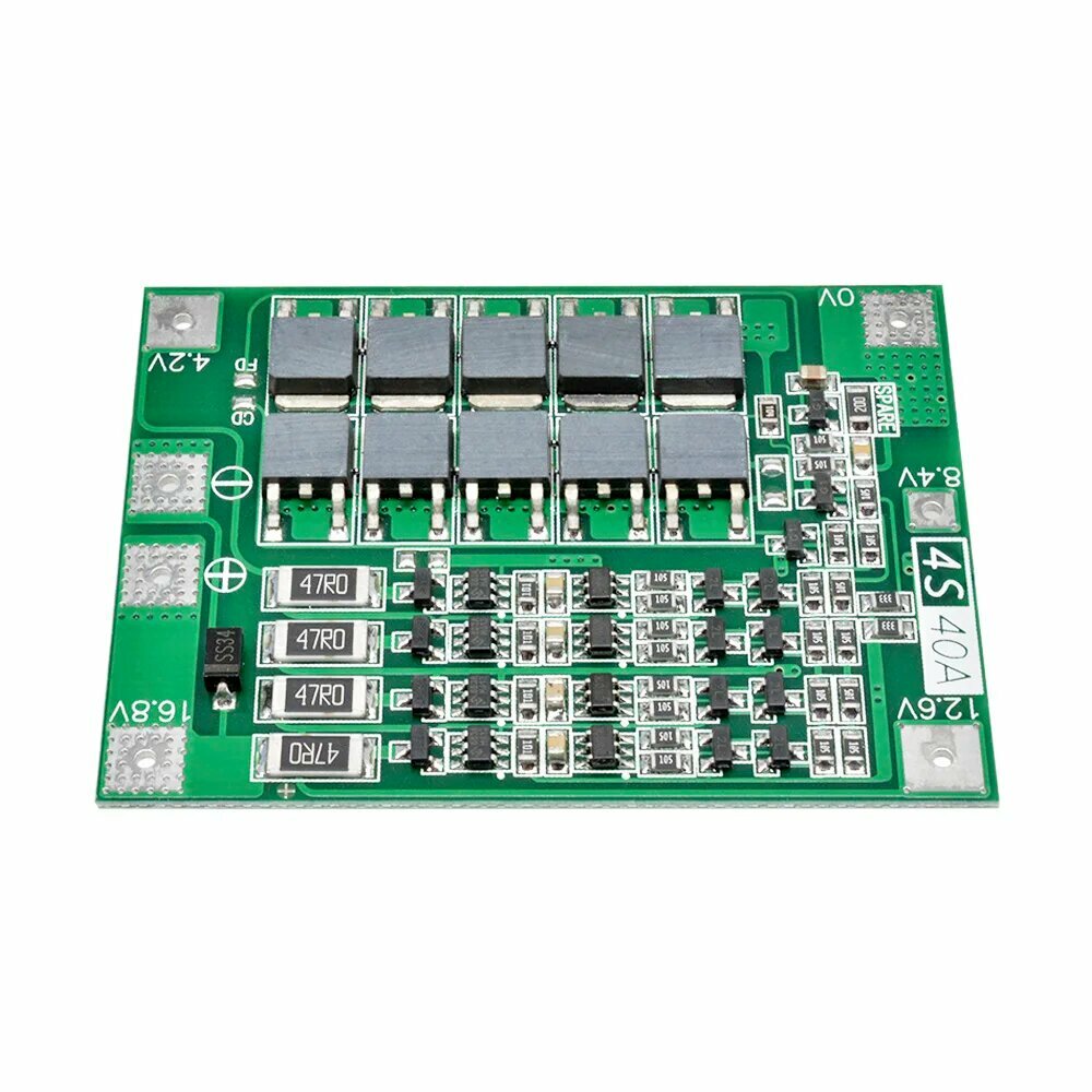 3S/4S 25A 40A 60A 12,6 В 16,8 В литий-ионный аккумулятор, защитная плата зарядного устройства 18650 BMS для улучшения/балансировки двигателя дрели