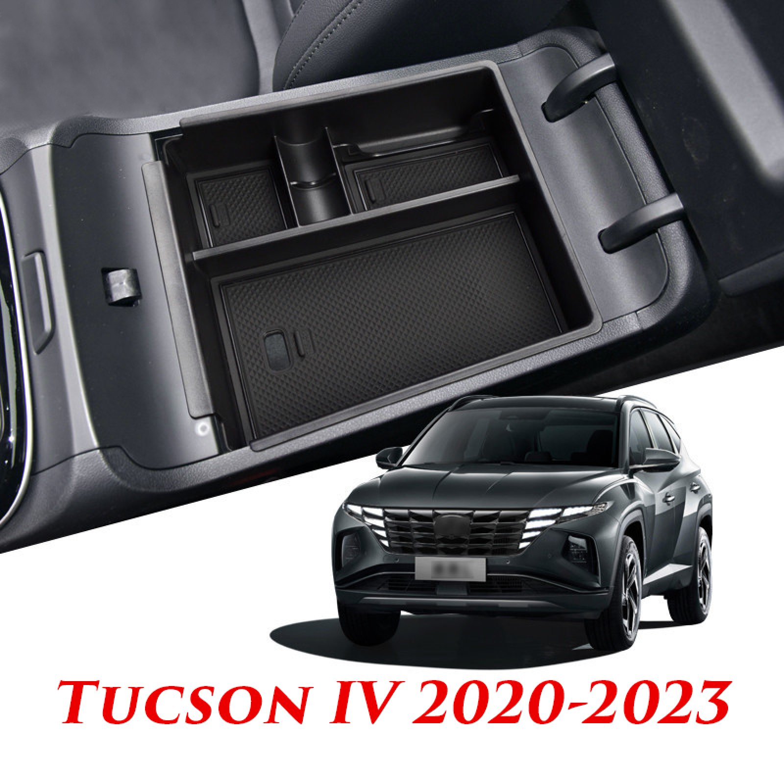 Внутренний органайзер MyPads для Hyundai Tucson IV 2020-2023 центральный ящик подлокотника