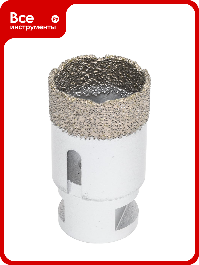 Алмазная коронка по граниту, керамограниту, плитке, мрамору, бетону 35 мм, М14 Dia Tech DC-203574 надежной конструкции