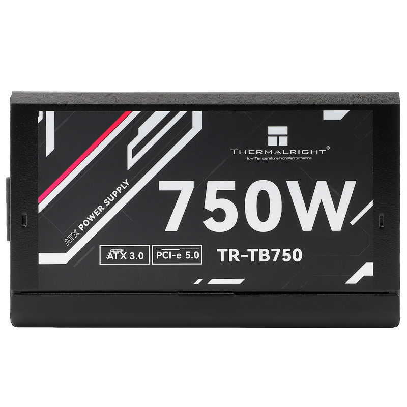 Блок питания Блок питания 750W/ Power Supply Thermalright, 750W 80+ Bronze (ATX, 3.0, PCIe 5.0, Full modular, 1x24(20+4)pin, 2xCPU 8(4+4)pin, 4xPCIe*2 8(6+2)pin, 3xSATA3, 1x12+4pin (12VHPWR PCIe 5.0 12+4pin 600mm), 3xMOLEX4pin, Active, 120x120mm, 150x140x