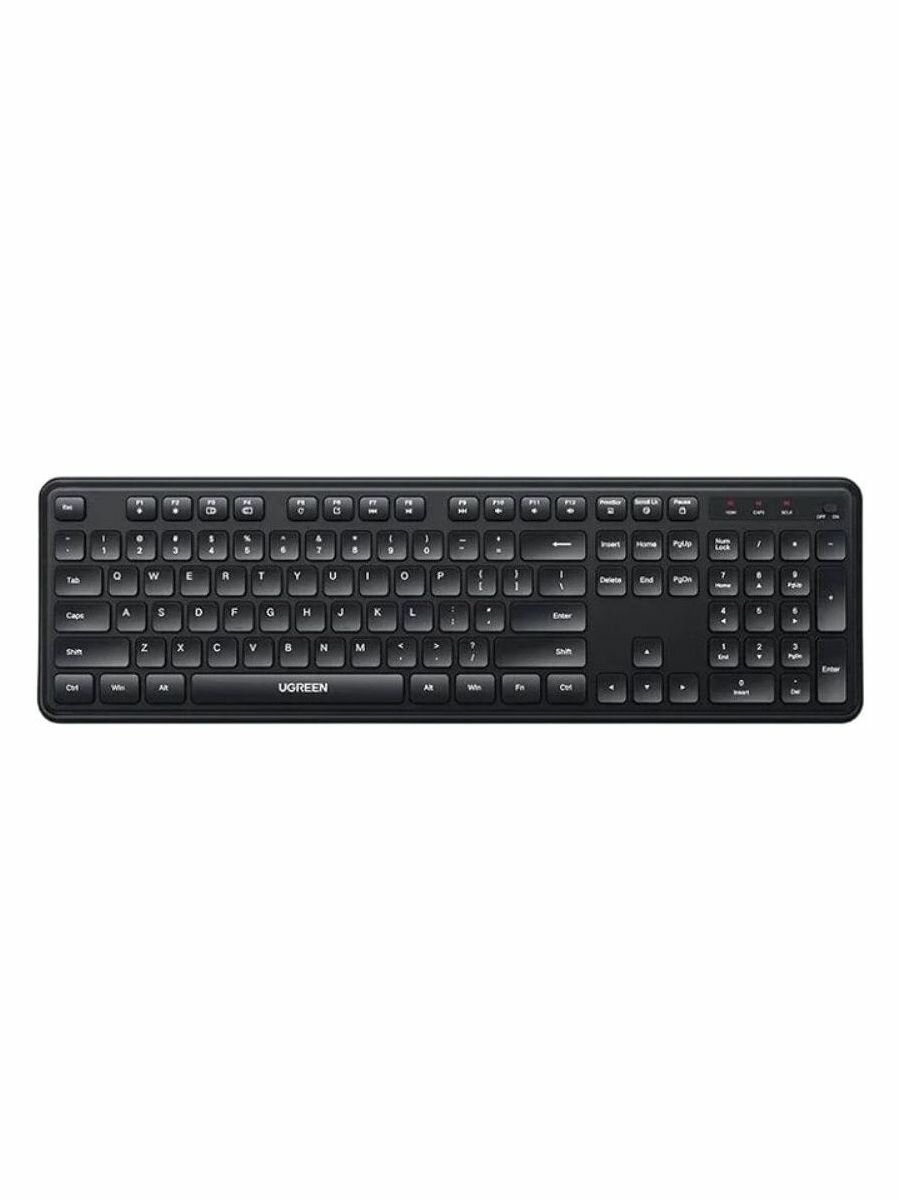 Ugreen клавиатура беспроводная K331 (55654) Wireless Keyboard 2.4GHz RU - Black