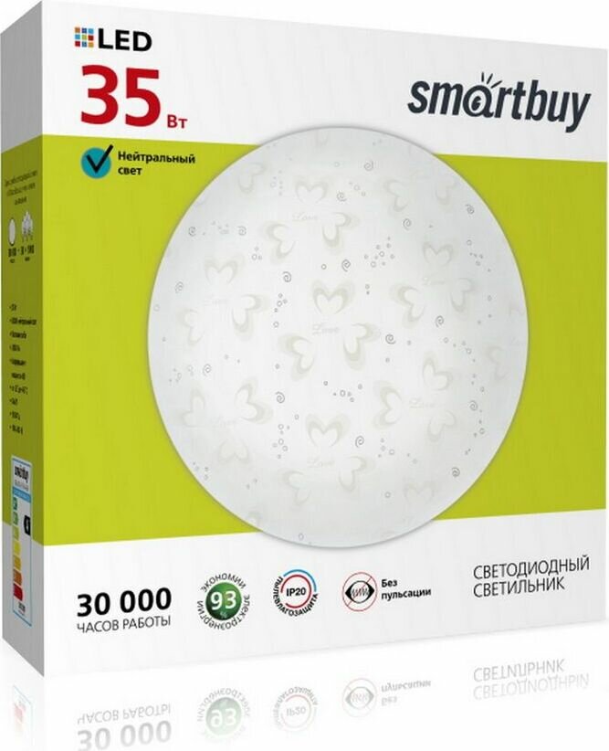 Светильник настенный Smartbuy потолочный SBL-MD-35-W-6K 35W/6000К