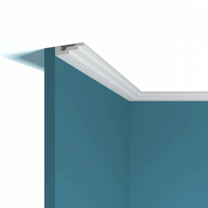 Плинтус потолочный 20х60 мм 66 метров под покраску карниз полистирол ультра легкий