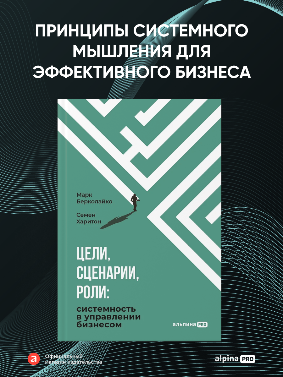 Книга "Цели, сценарии, роли: Системность в управлении бизнесом"| Берколайко Марк