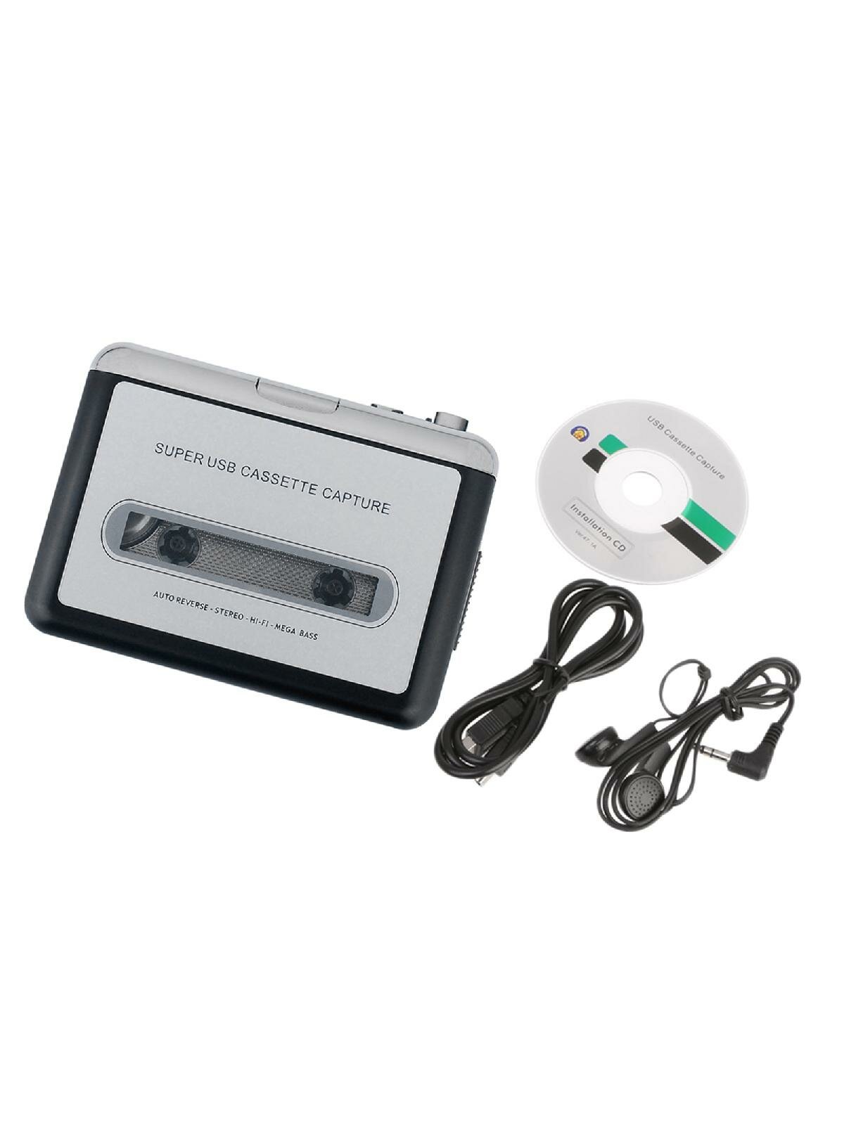 Портативный кассетный проигрыватель Конвертер кассет в MP3 Кассетный магнитофон