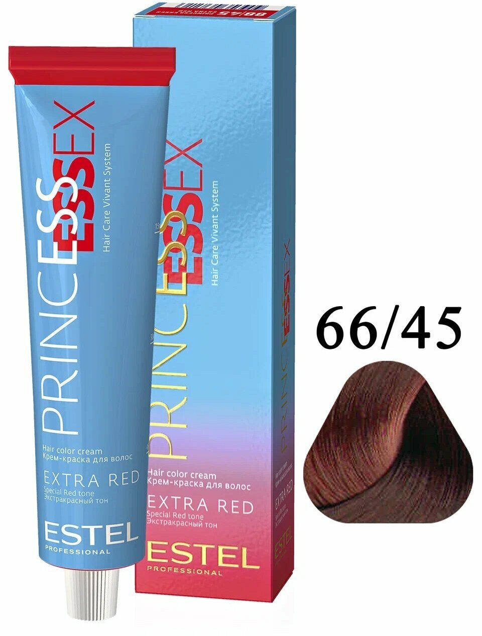 66/45 Крем-краска ESTEL PRINCESS ESSEX, Темно-русый медно-красный (EXTRA RED)