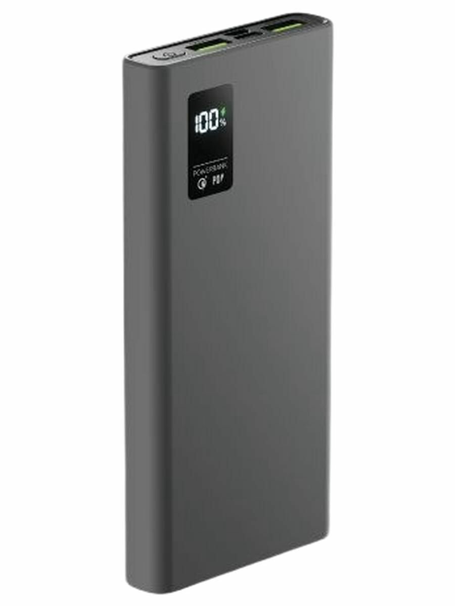 Внешний аккумулятор OLMIO QR-10 10000mAh space-gray 044451, серый
