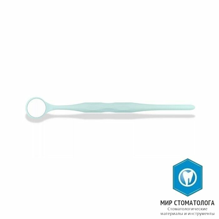 Родиевое зеркало с ручкой RELAX FS №4, 22 мм зеленая мята