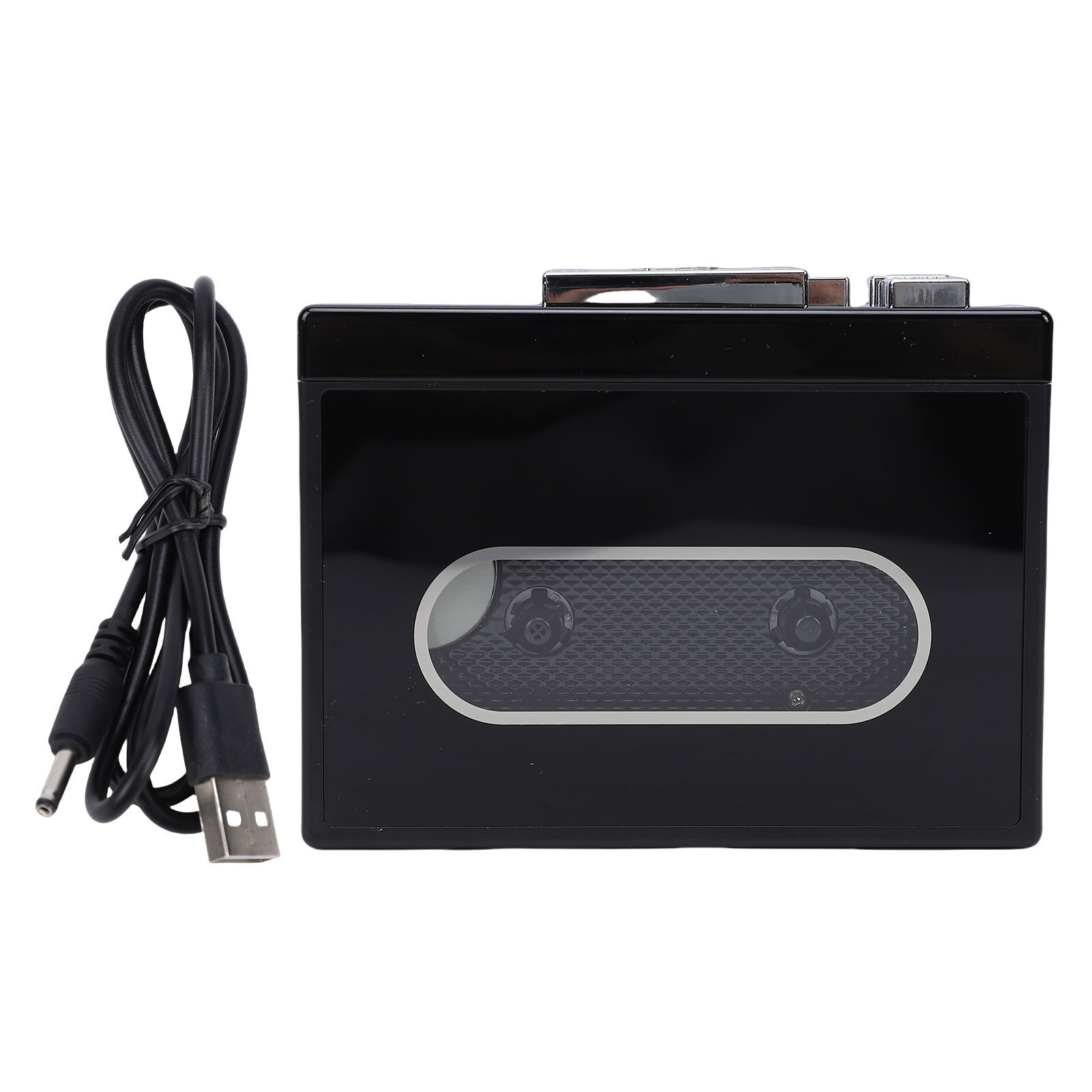 Кассетный Магнитофон Портативный Конвертер кассет в MP3 с разъемом AUX 3,5 мм Поддерживает USB Флэшнакопители и USB кардридер для домов и парков