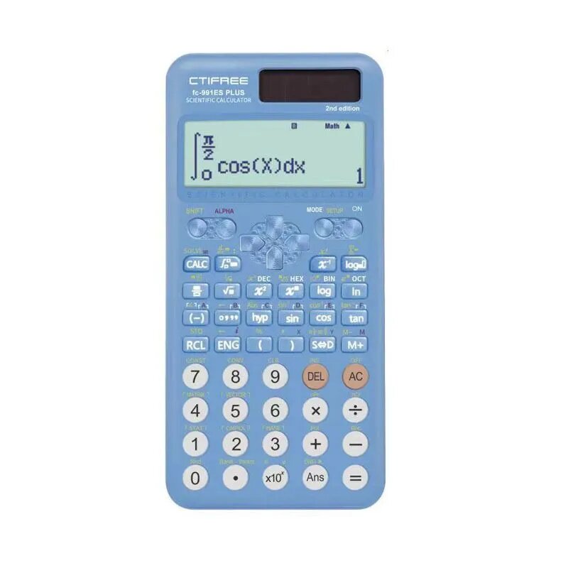 Калькулятор инженерный, FX-991ES PLUS 2nd,417 функций,10+2 разрядов, С батареей, Чёрный, для ЕГЭ