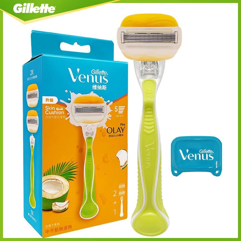 Gillette Venus Белый Чай 3 лезвия женский бритвенный станок для удаления волос