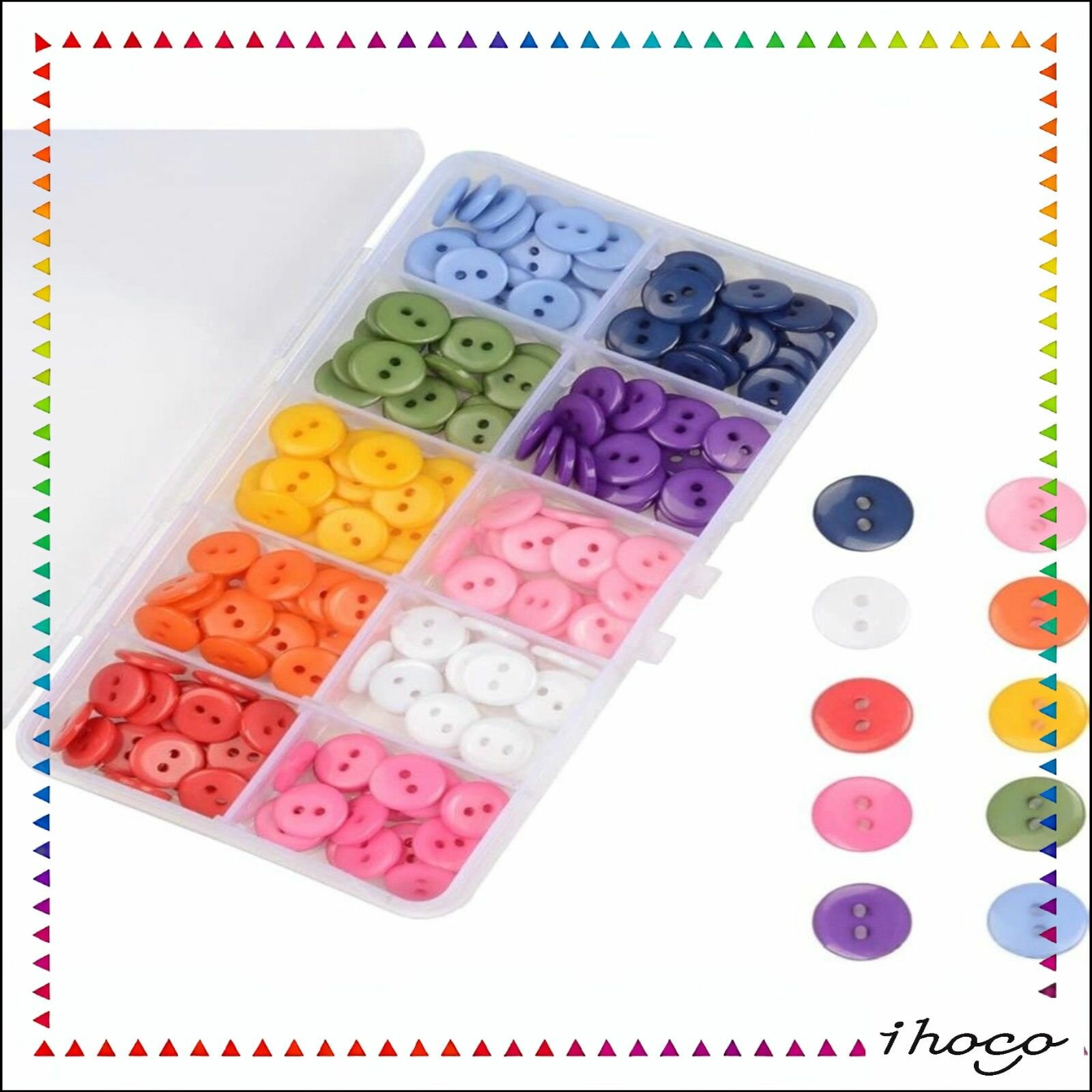 Эксклюзивный набор из 200 круглых кнопок 10 мм для творчества, представленный в 10 цветах, создан из смолы для оформления детской одежды, рубашек и разнообразных DIY проектов