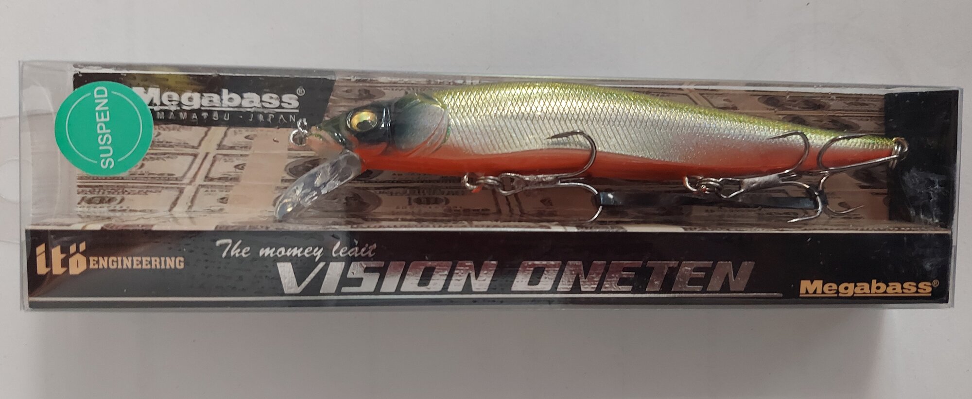 Воблер Vision oneten Megabas s suspend вес 14 г длина 110 мм заглубление 0.8-1.2 м