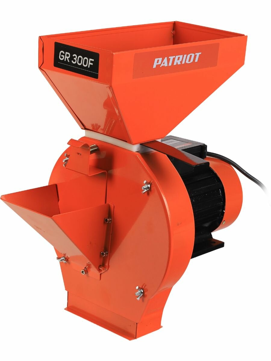 Измельчитель кормов Patriot GR 300F электрический, 2500 Вт, 300 кг/ч, оранжевый/черный
