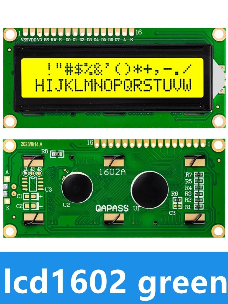 LCD1602 Green дисплейный модуль