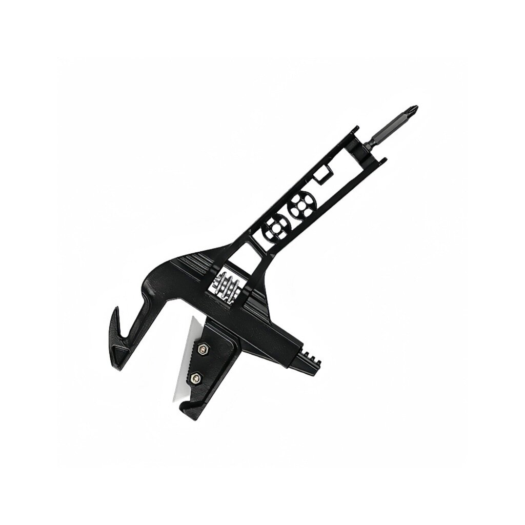 Регулируемый короткий ключ с широкими губками и отверстием 80 мм для сантехнических работ в автомобилестроении