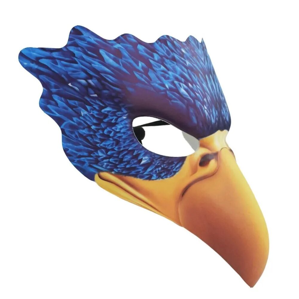 Прочная кожаная маска ястреба для маскарадных балов и Хэллоуина, - Ледяной кристалл Орел