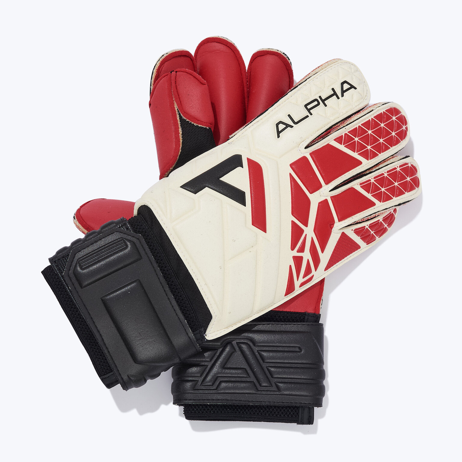 Перчатки вратарские AlphaKeepers Rollstar 149702, размер 6 (6 Размер ), Белый - Красный