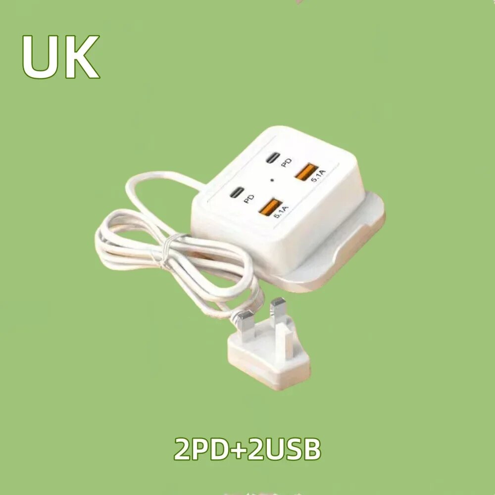 5.1A USB-зарядное устройство для телефона с быстрой зарядкой, многопортовая розетка типа C, вилка стандарта ЕС, США, быстрое настенное зарядное устройство для iPhone, Samsung, Xiaomi, Huawei