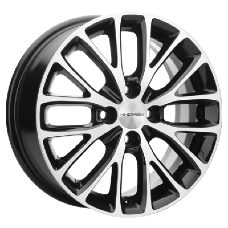 Диск колесный Khomen Wheels KHW1506 (Lada Granta) 6,0x15 4x98 Dia58.6 ET36 цвет Black-FP