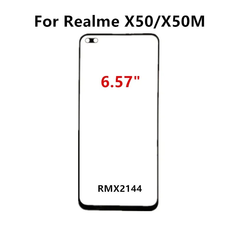 Сенсорный экран для Realme X X2 XT X3 SuperZoom X7 Pro X30 X50 M, передняя панель ЖК-дисплея, X50