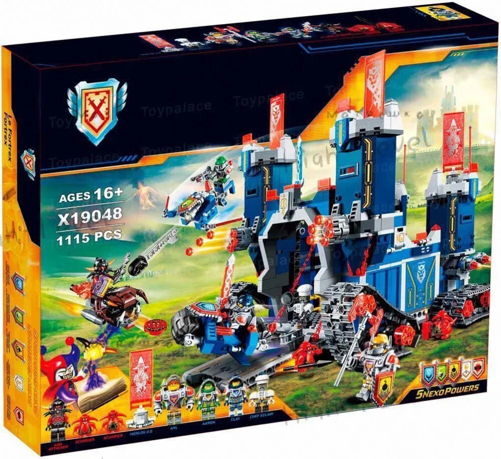 Конструктор Фортрекс - мобильная крепость, 1115 деталей / Совместимый с Nexo Knight 70317