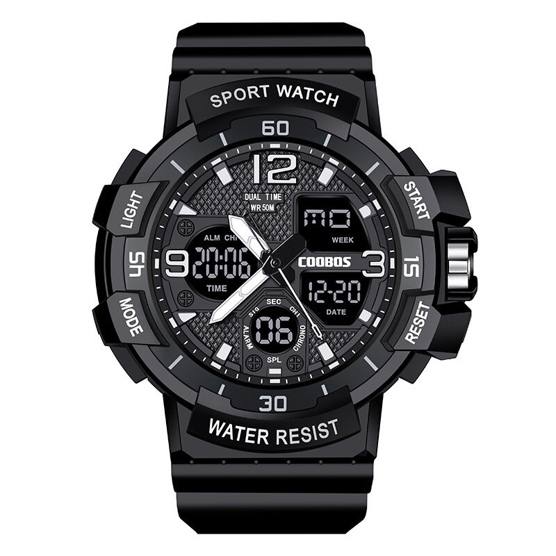 Мужские часы для учеников средней школы, подростков средних и старших классов, спортивные механические водонепроницаемые часы с будильником для мальчиков, детские электронные часы.