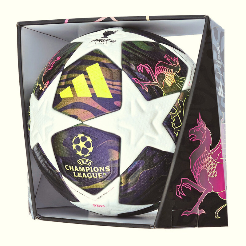 Мяч футбольный ADIDAS UCL PRO, JX9077, р.5, FIFA Quality PRO, ПУ, термосшивка