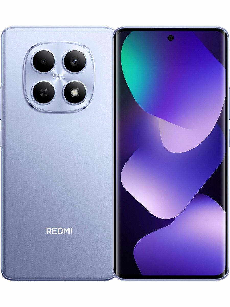 Смартфон Xiaomi Redmi Note 15, фиолетовый, 6/128ГБ, AMOLED, 120Гц, NFC, Wi-Fi, Bluetooth