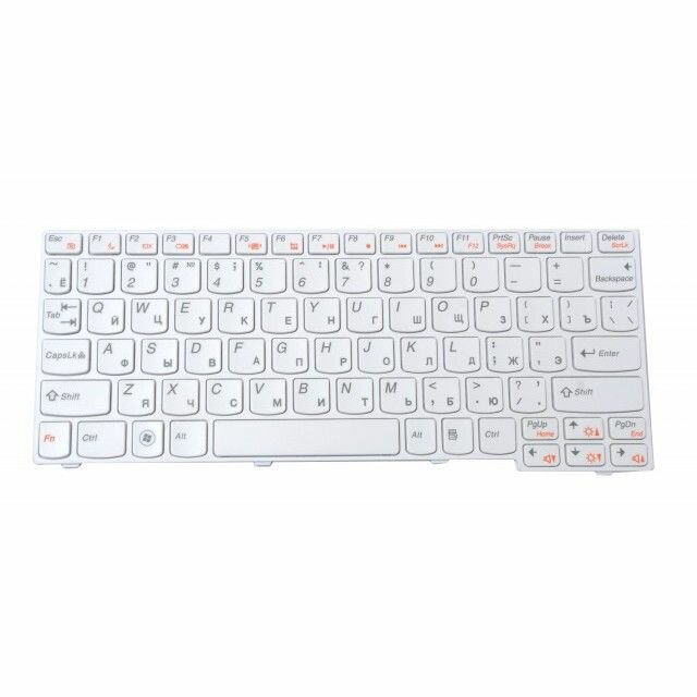 Клавиатура Lenovo IdeaPad S10-3, S10-3S, S100, S100C белая, ver.1
