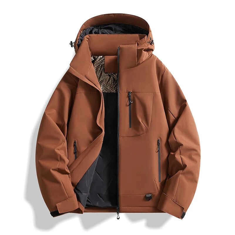 Мужская куртка LNGXO, цвет Men Red Brown