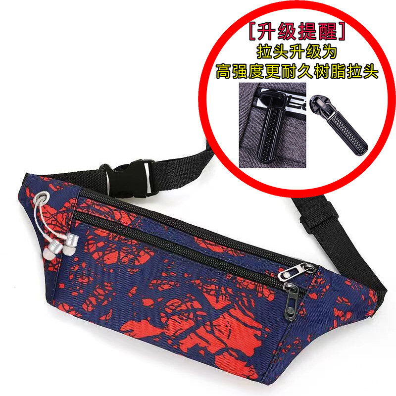 Оптовая продажа от производителя: облегающая поясная сумка, камуфляжная, клетчатая, однотонная, простой кошелек, спортивный невидимый легкий портативный кошелек для монет.