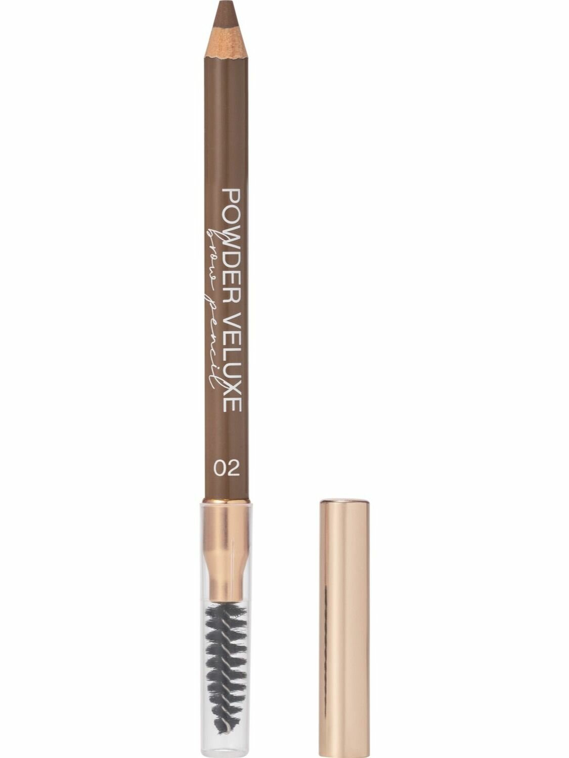 Vivienne Sabo Карандаш для бровей со щеточкой Тон 02 Каштановый пудровый Powder Veluxe