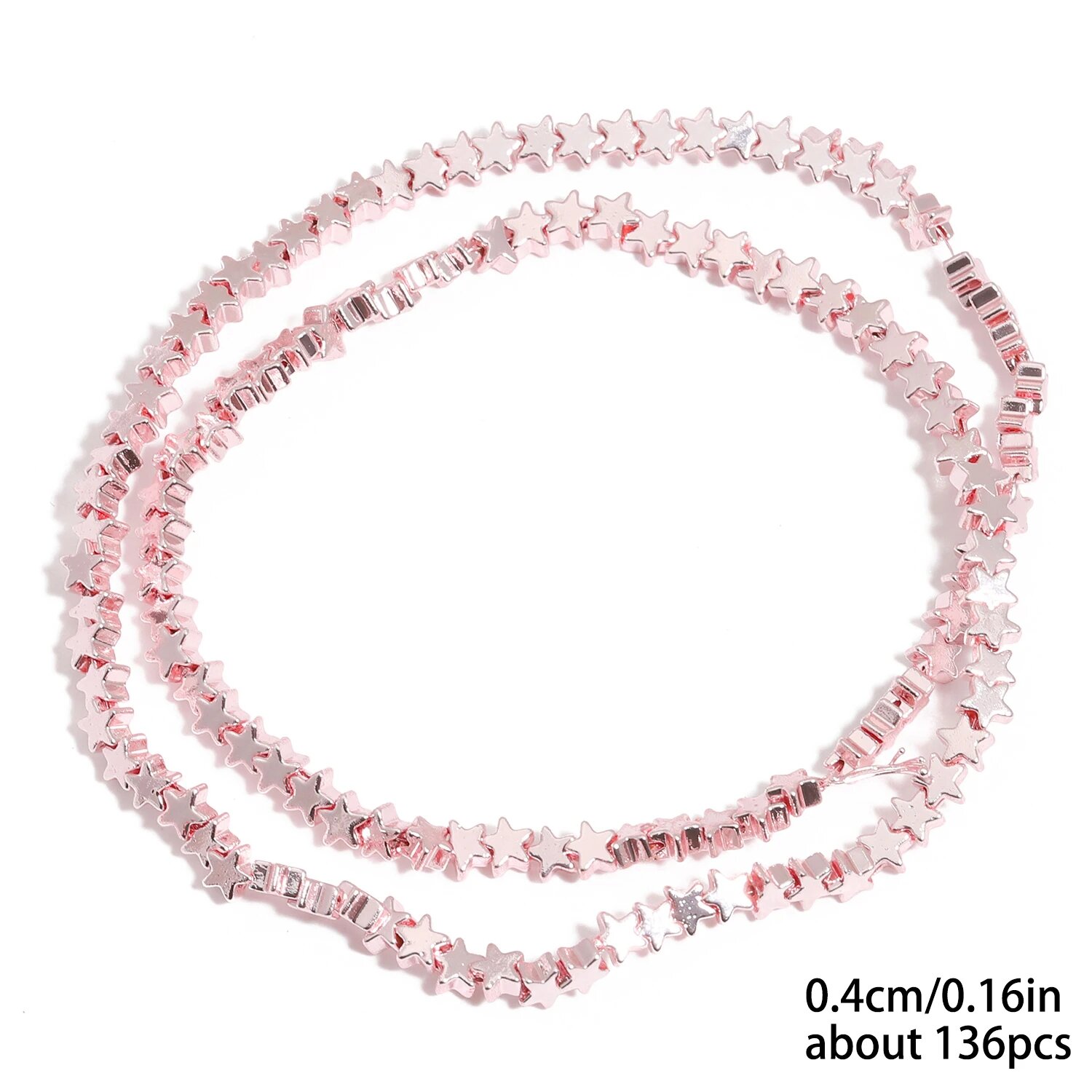 Натуральный камень, розовый гематит, 24 типа, граненые сердца, звезда, кубическая трубка, свободные разделительные бусины, Аксессуары для браслета