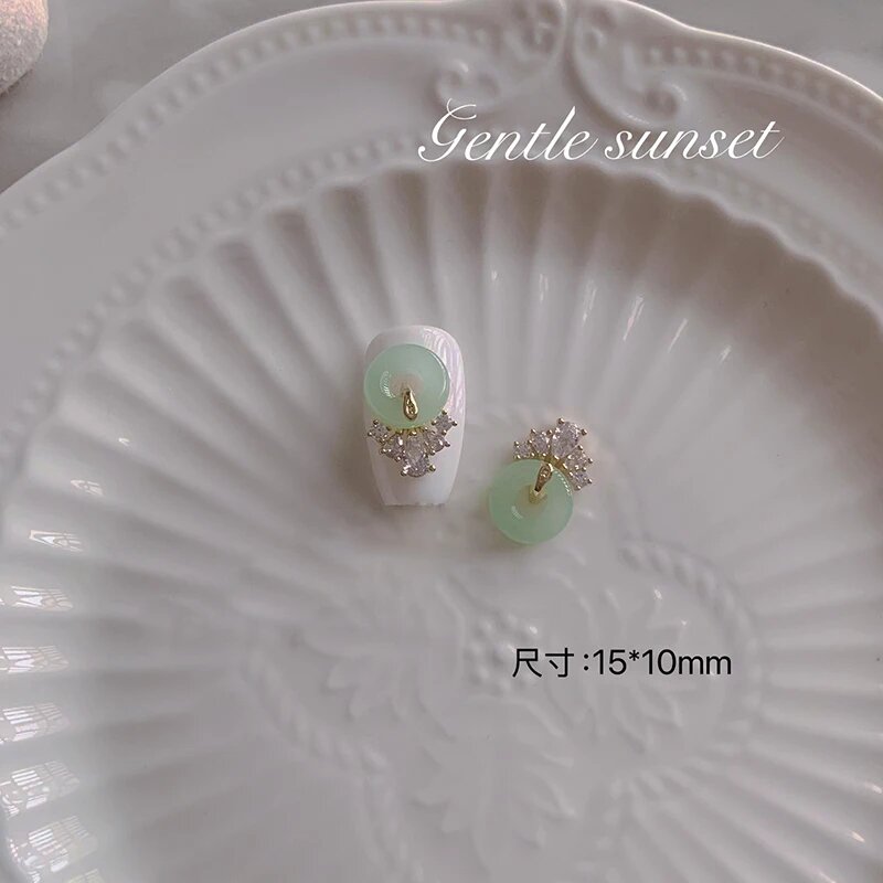 1 шт. Императорские элегантные украшения для ногтей, опал и цирконий, роскошные аксессуары для ногтей в китайском дворцовом стиле